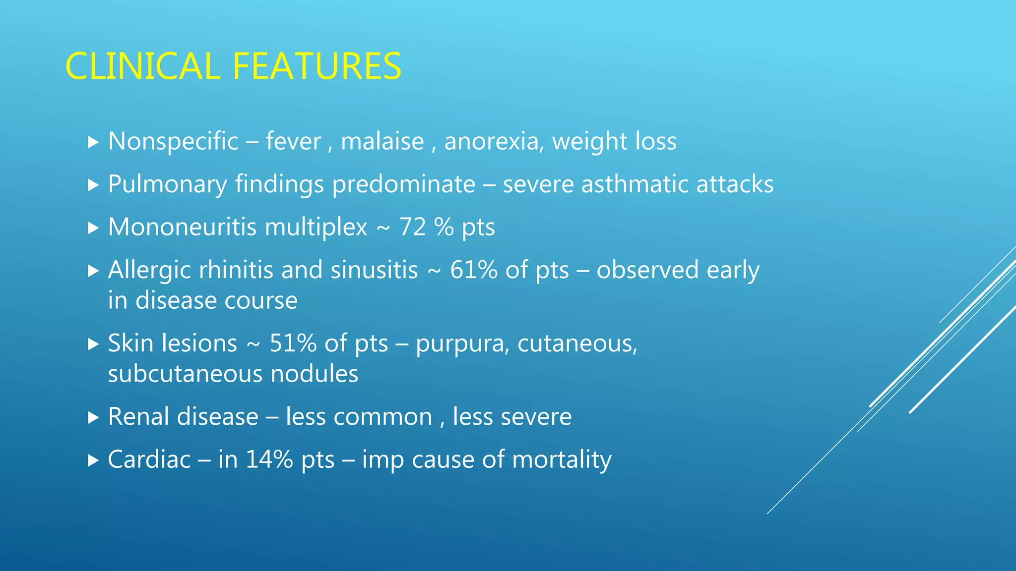 Systemic vasculitides - Wegener's Granulomatosis, Microscopic ...
