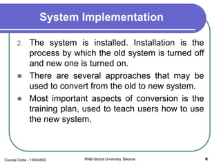 System implemantation | PPSX