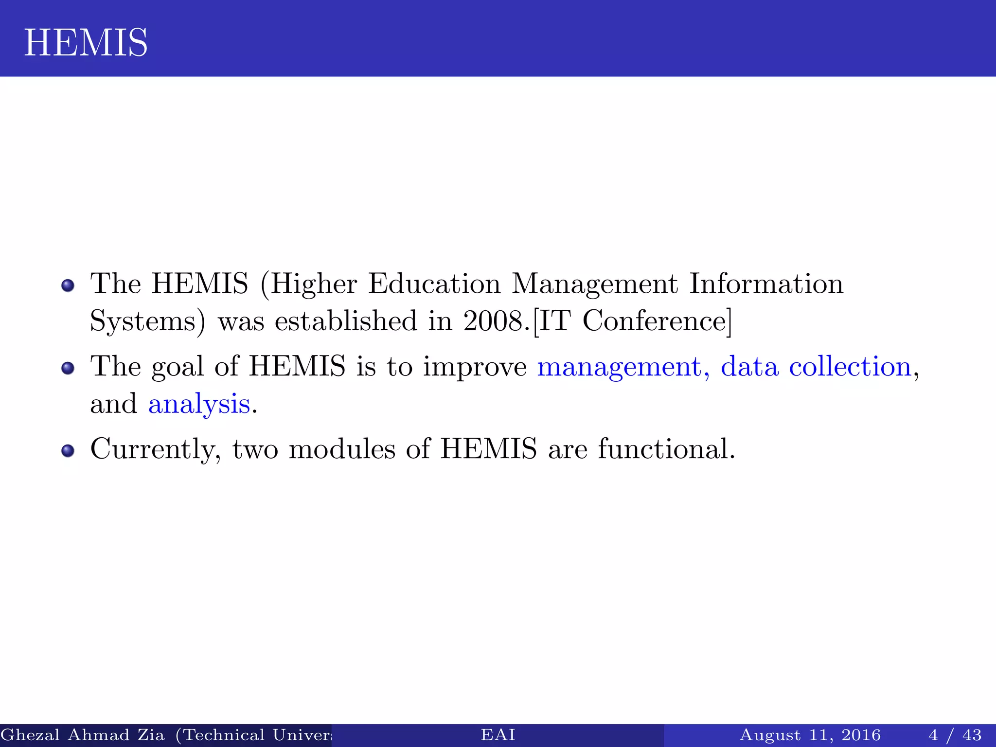 System integration for HEMIS | PDF