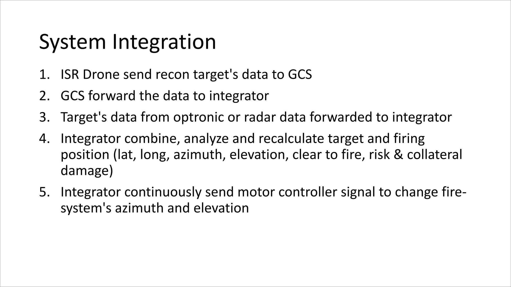 System Integration ISR Drone to Fire System & Control | PDF | Consumer ...