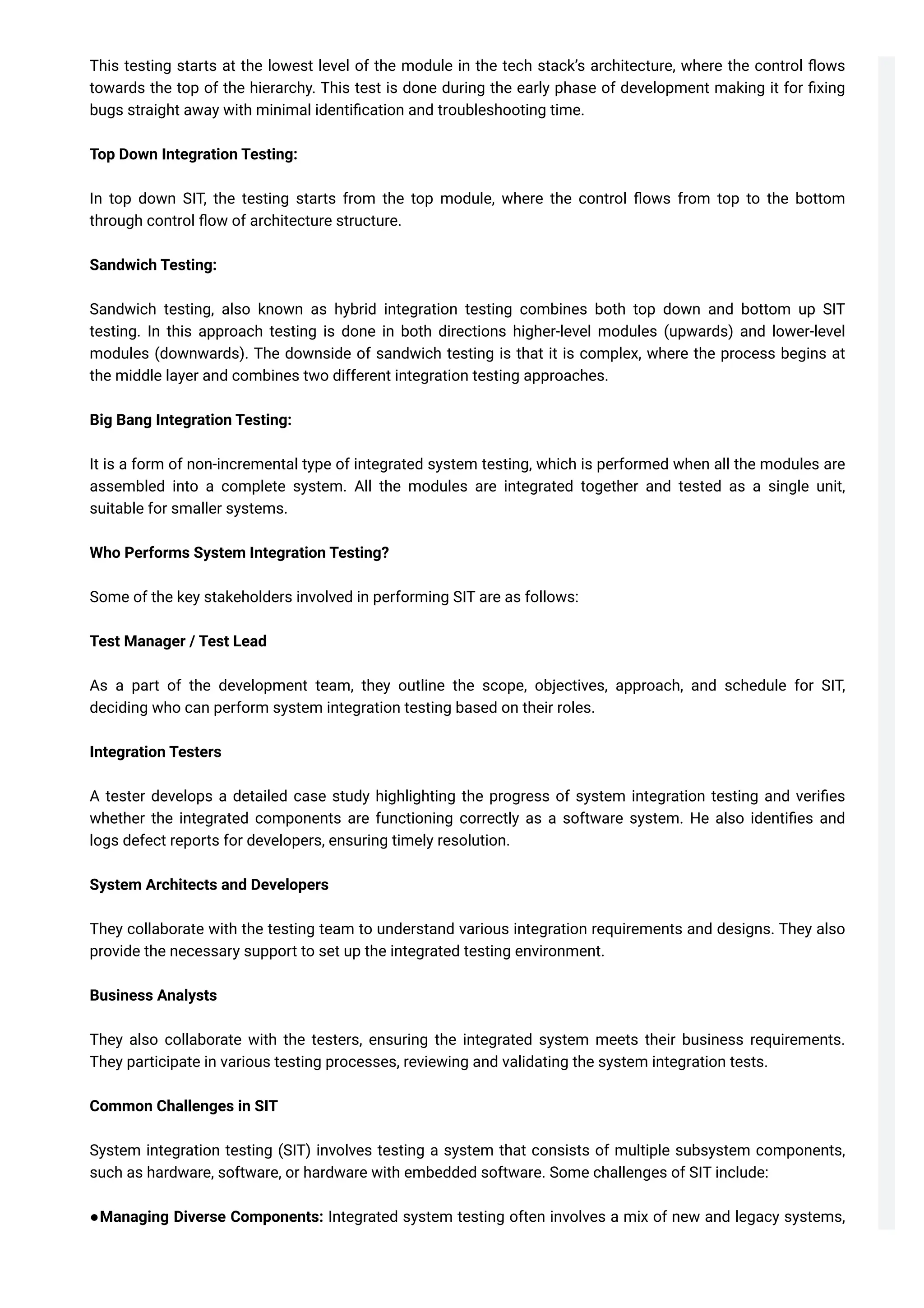 System Integration Testing A Complete Guide With Challenges And Best
