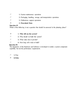 System integration final exam | DOCX