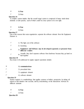 System integration final exam | DOCX