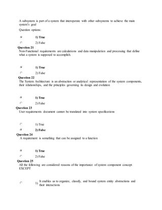 System integration final exam | DOCX