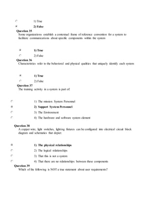 System integration final exam | DOCX