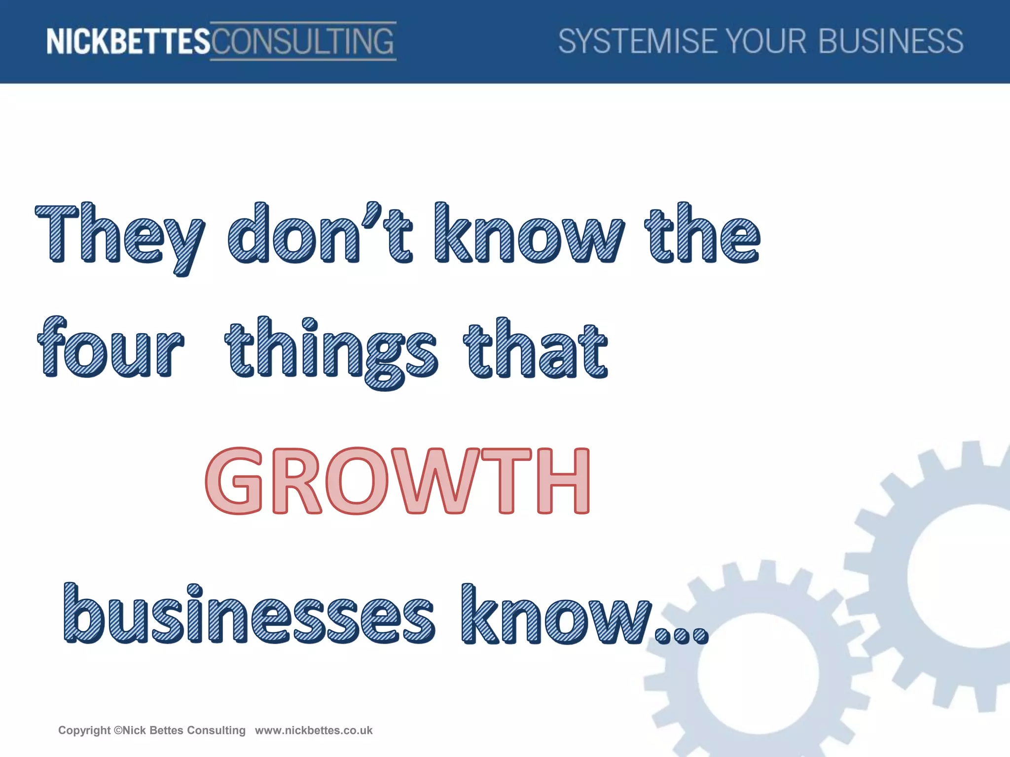 Business systemisation - brief overview | PPT