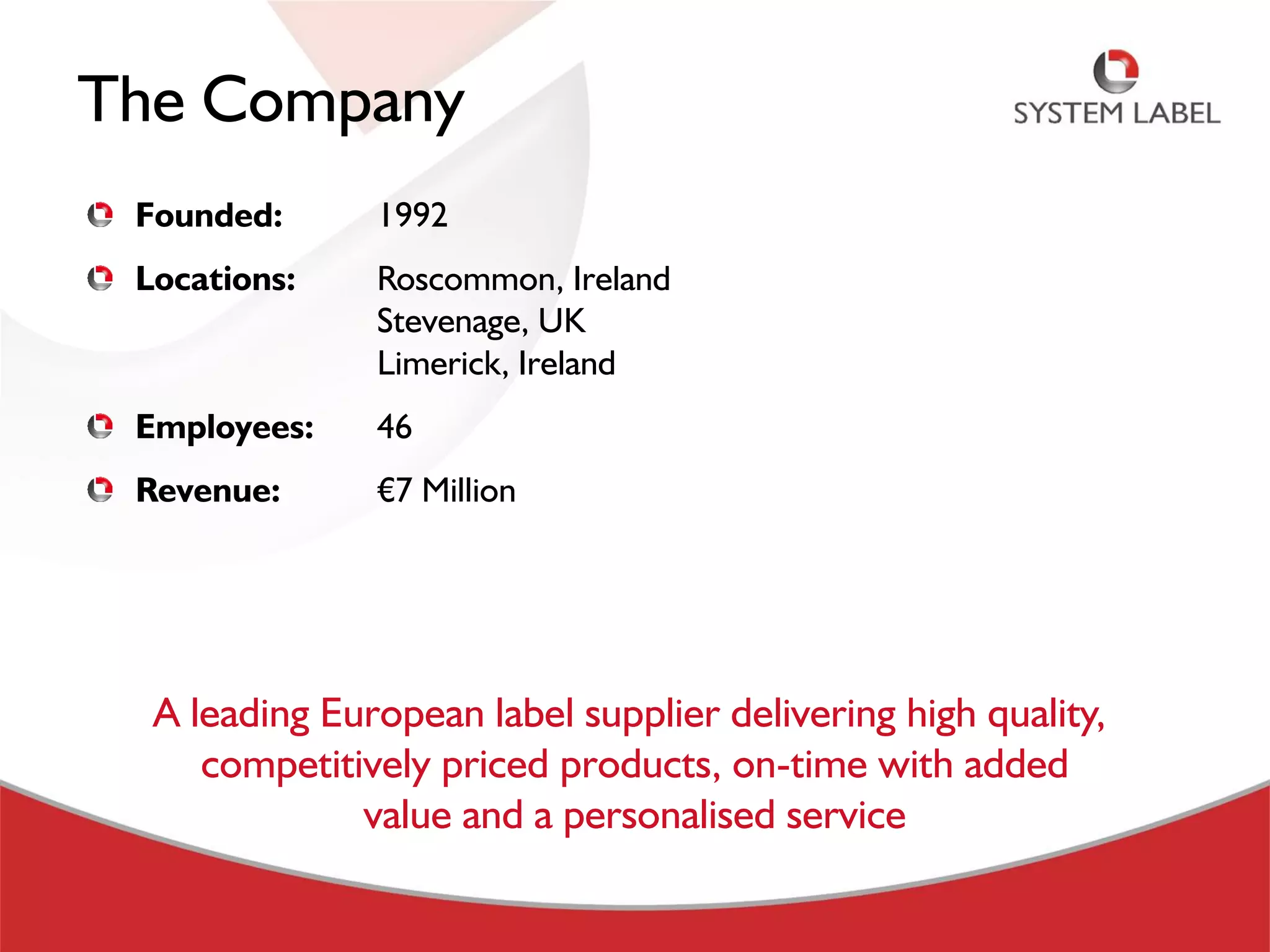 System Label Company Overview | PDF