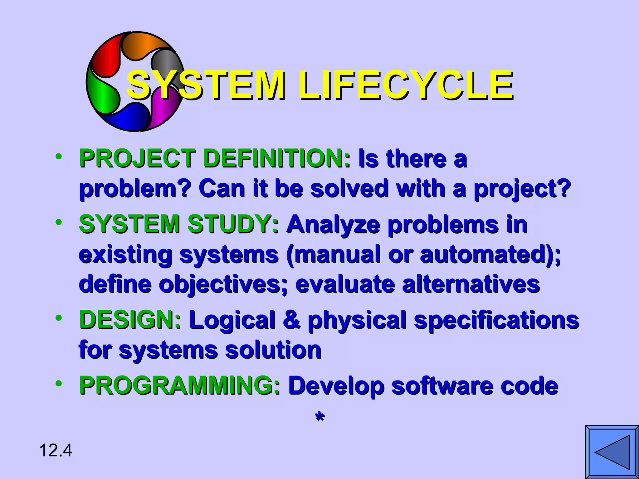 System lifecycle | PPT