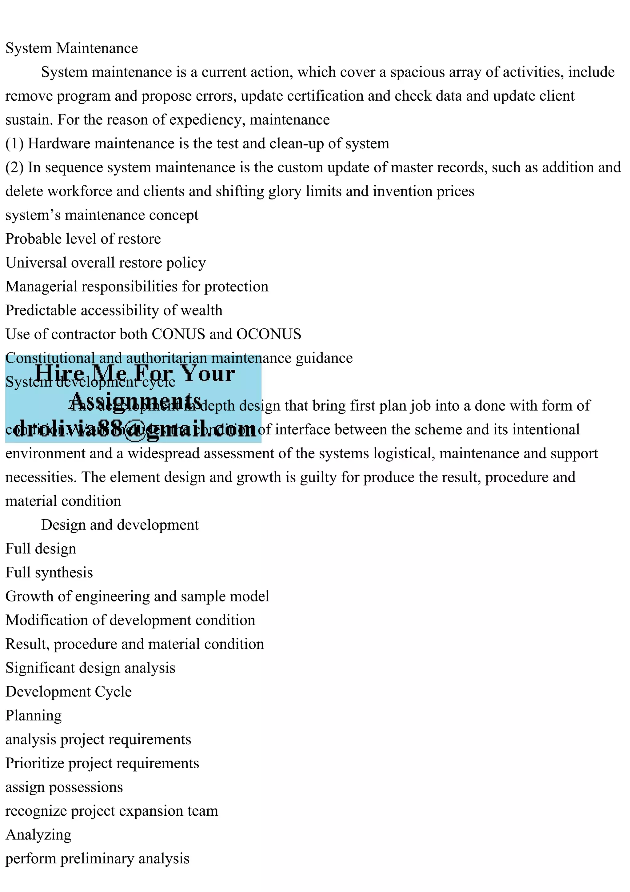 System Maintenance System maintenance is a current action,.pdf