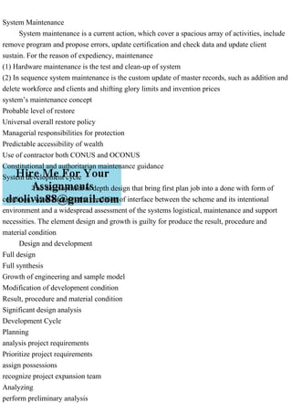 System Maintenance System maintenance is a current action,.pdf