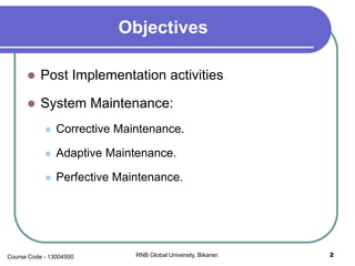 System maintenance | PPSX