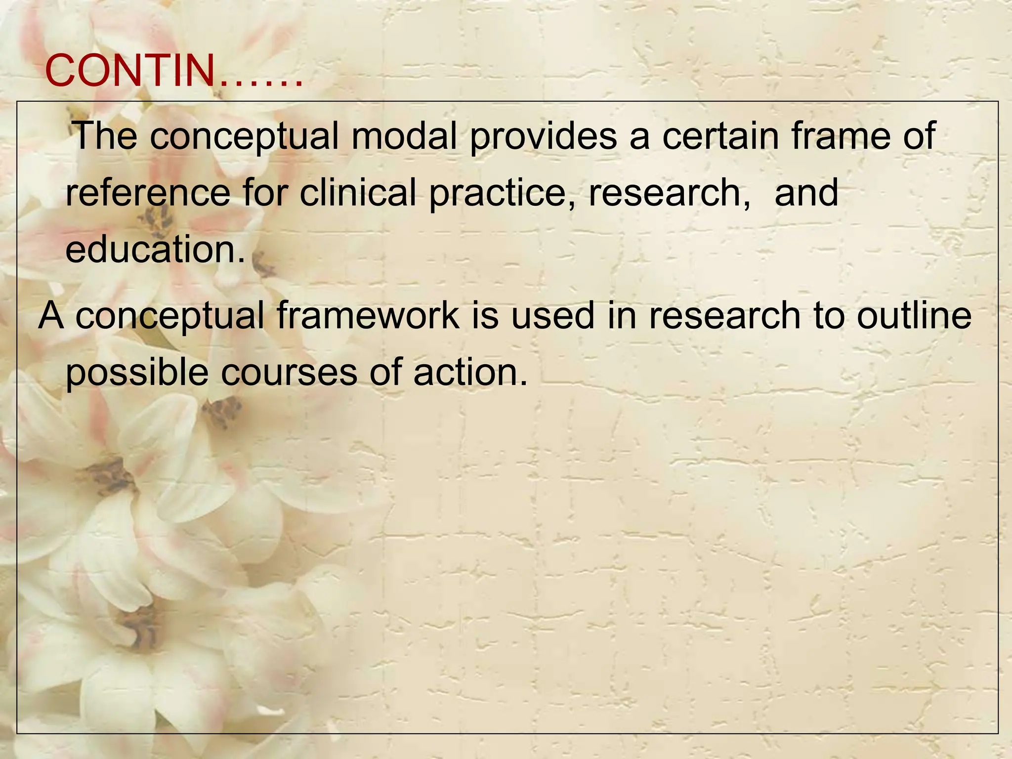system modal CONCEPTUAL FRAMEWORK IN RESEARCH .ppt
