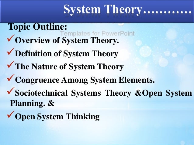 System model