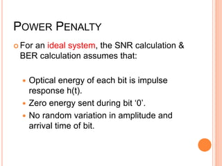 System Model and Power Penalty | PPTX | Computer Networking | Computing