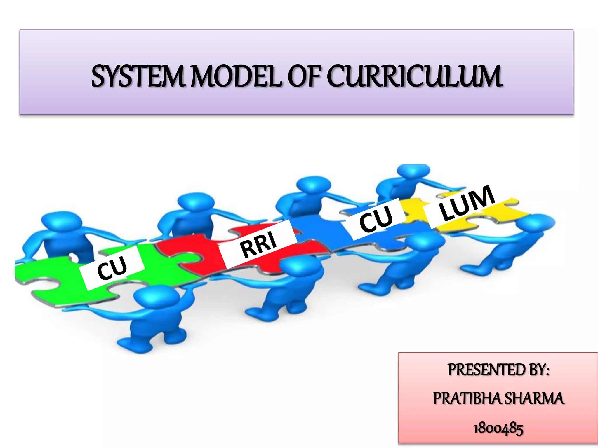 System model of curriculum | PPTX