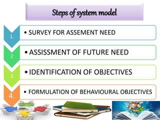 System model of curriculum | PPTX