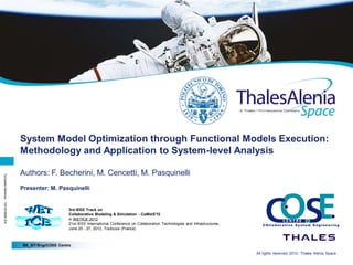 System model optimization through functional models execution ...