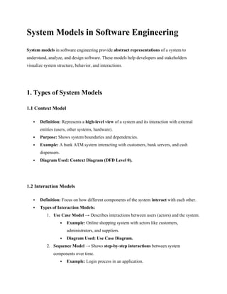 System Models in Software Engineering.docx