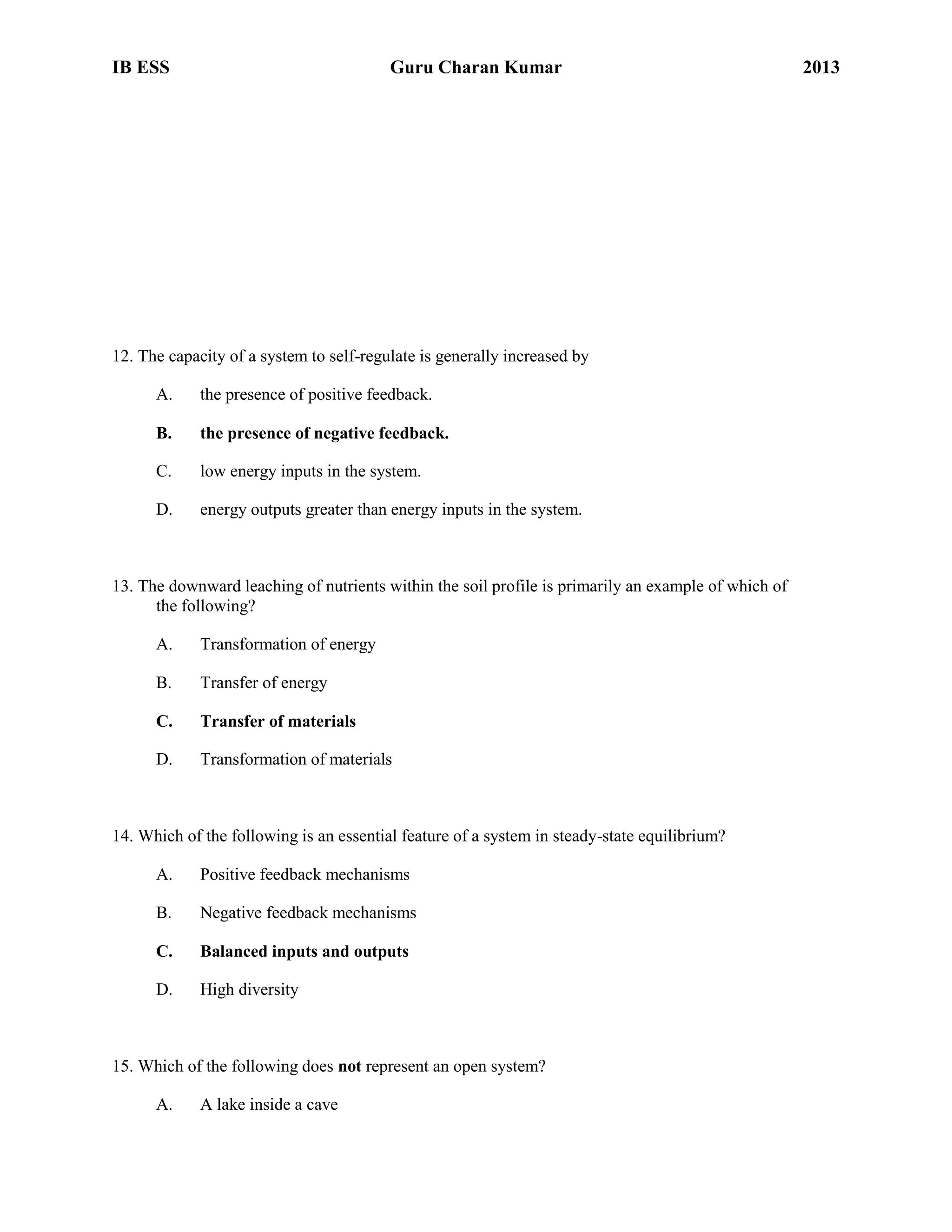 System & models one mark answer | PDF