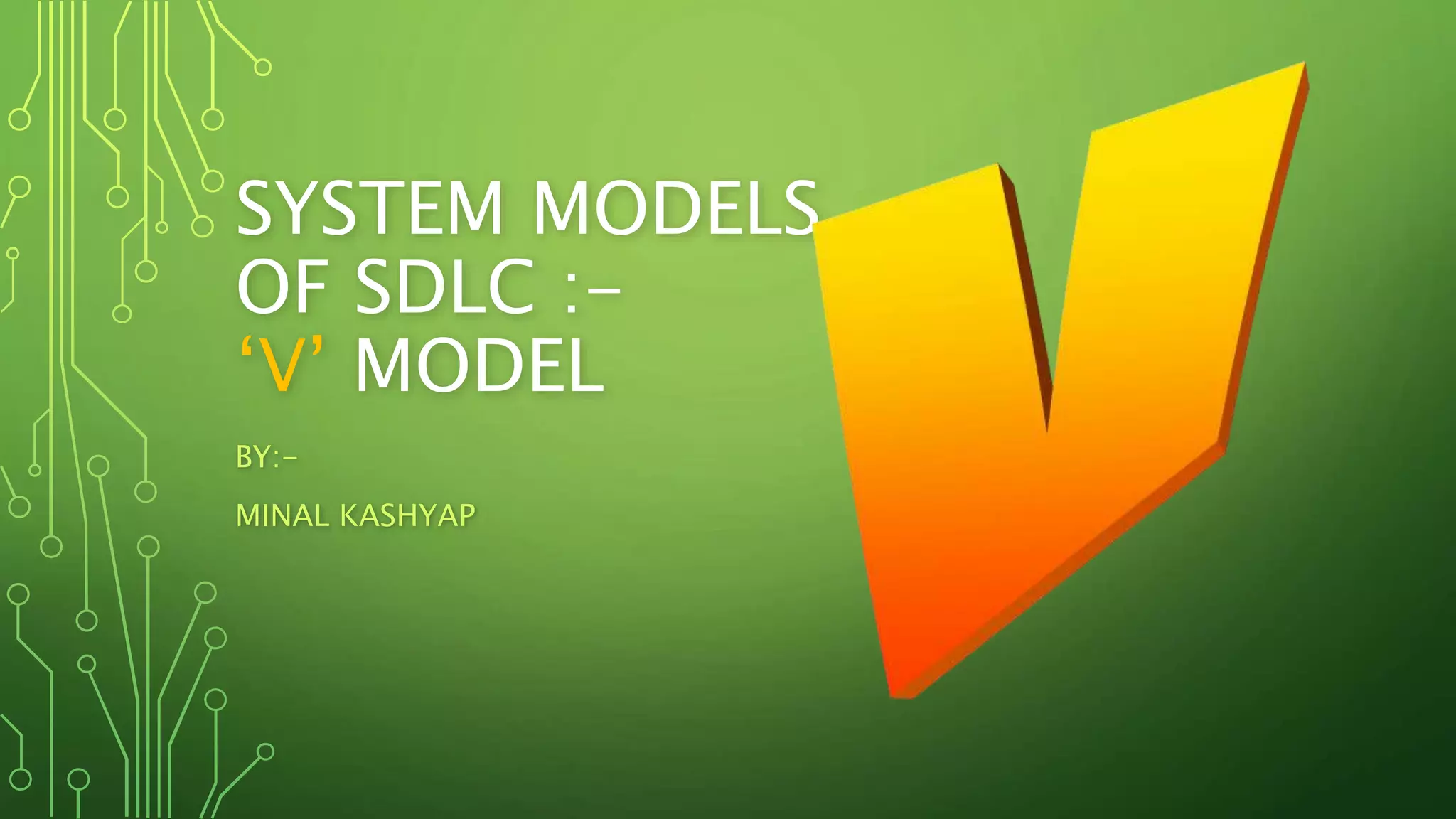 System models of sdlc- v model | PPTX | Operating Systems | Computer ...