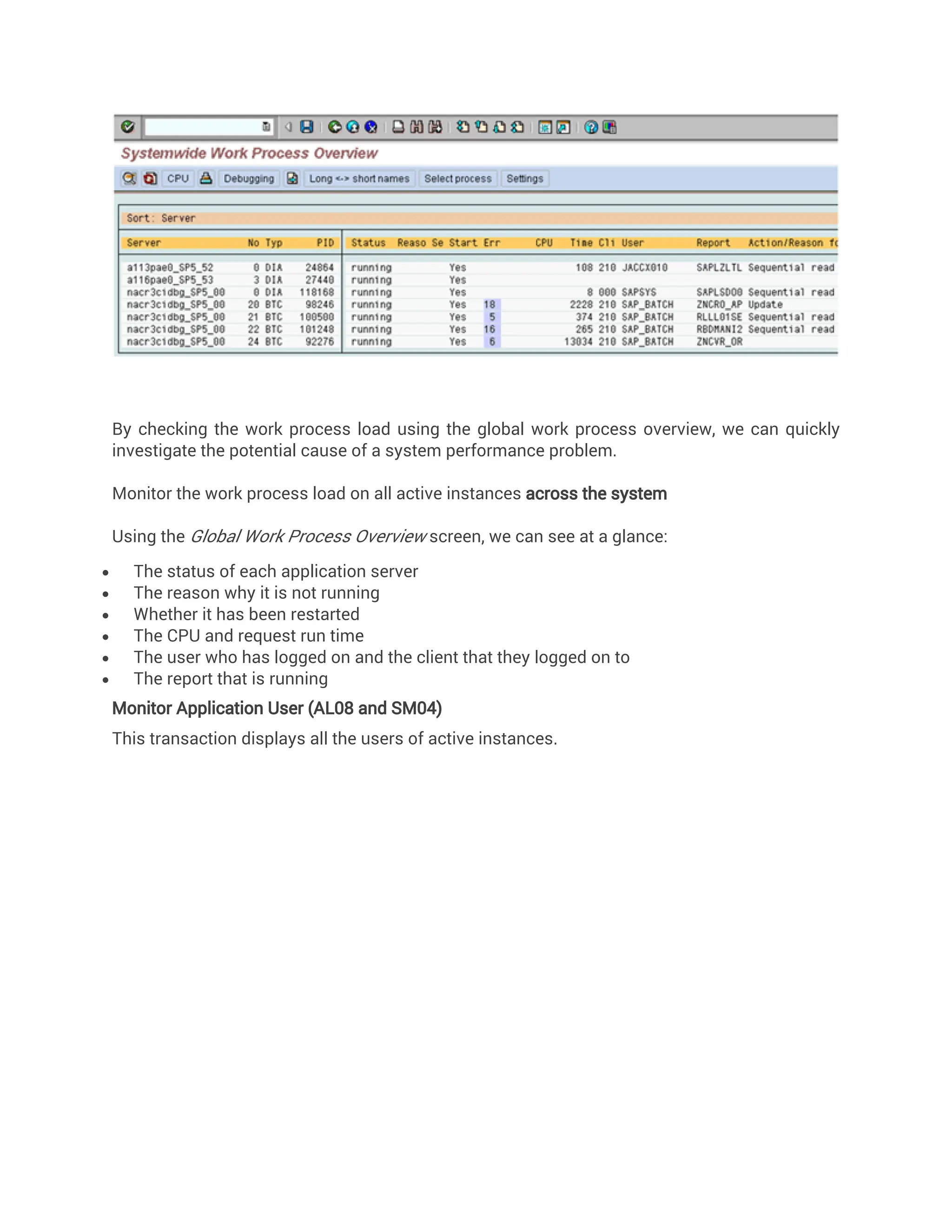 Step by step SAP ABAP system monitoring. | PDF