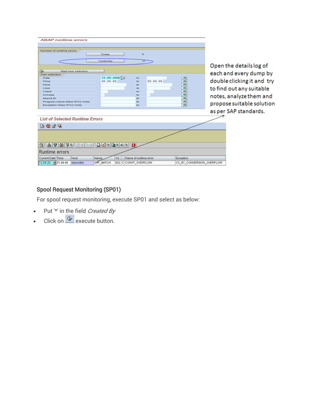 Step by step SAP ABAP system monitoring. | PDF