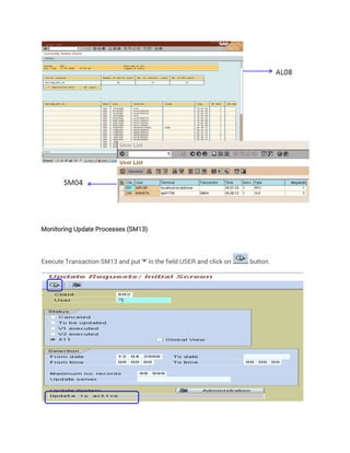 Step by step SAP ABAP system monitoring. | PDF