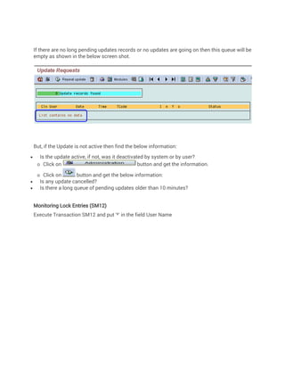 Step by step SAP ABAP system monitoring. | PDF