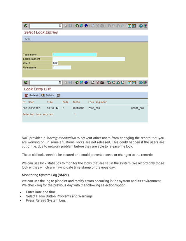 Step by step SAP ABAP system monitoring. | PDF