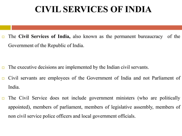 System of civil services in india and it’s | PPTX