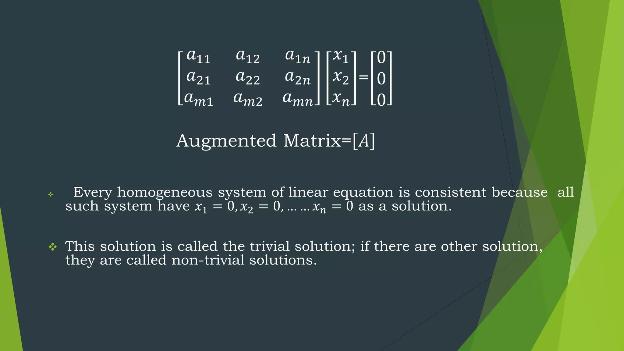 System Of Homogeneous And Non Homogeneous Equations Ppt Nadi Pptx