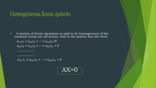 System of Homogeneous and Non-Homogeneous equations ppt nadi.pptx