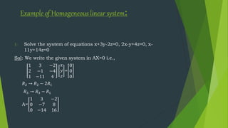 System of Homogeneous and Non-Homogeneous equations ppt nadi.pptx