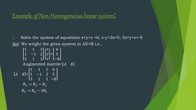 System of Homogeneous and Non-Homogeneous equations ppt nadi.pptx ...