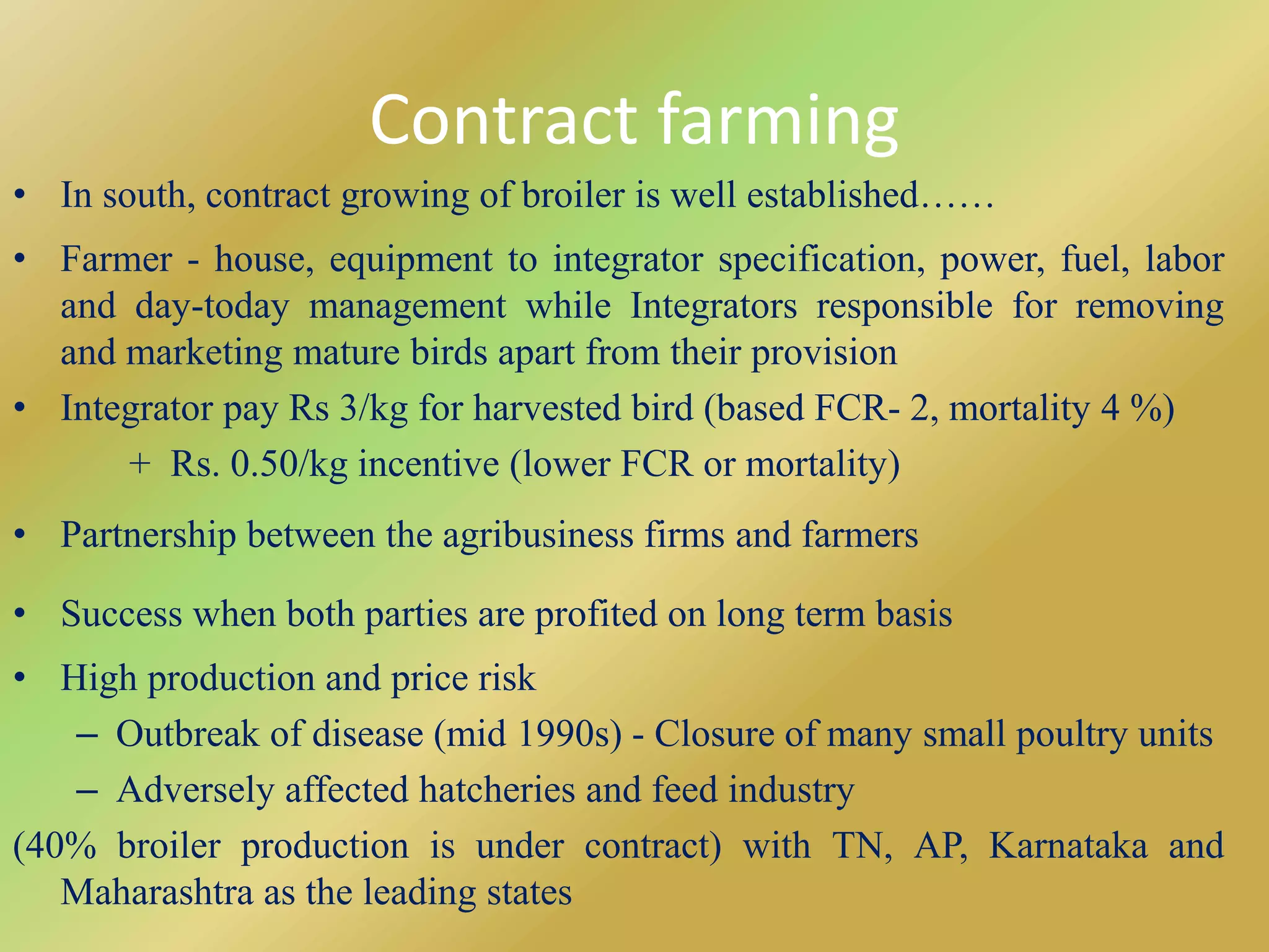 System of integration in broilers | PPTX