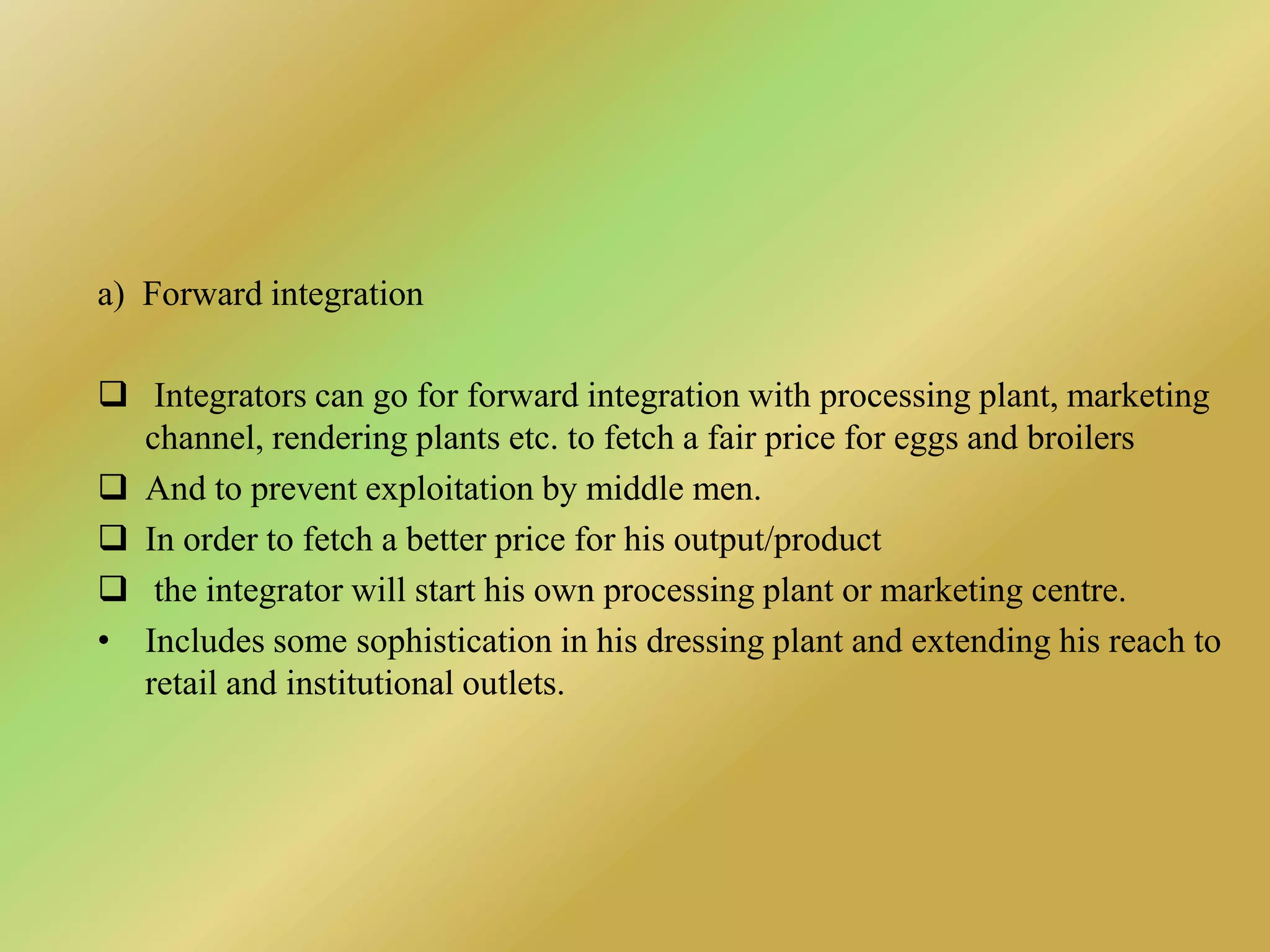 System of integration in broilers | PPTX