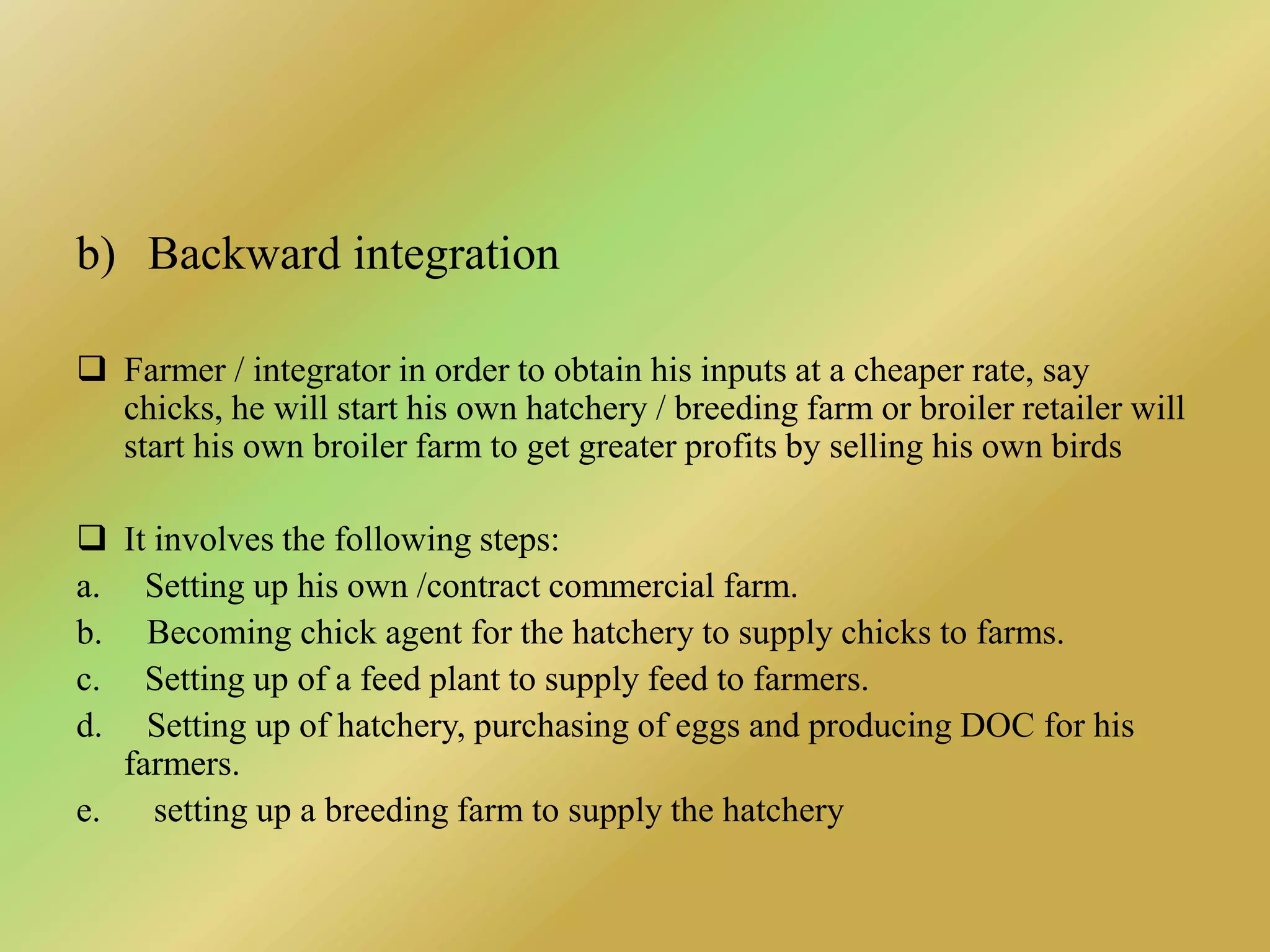 System of integration in broilers | PPTX
