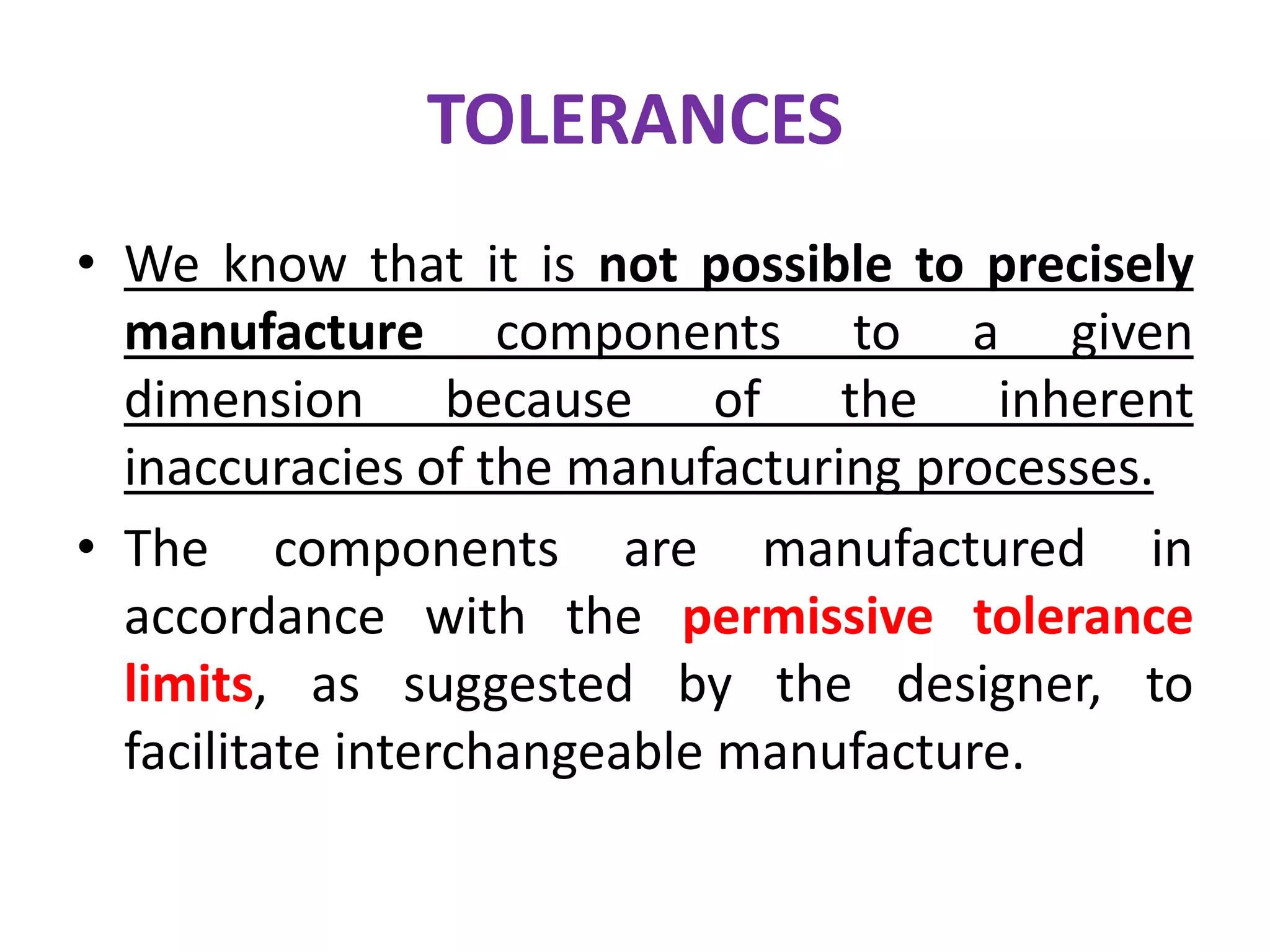 System of Limits, Fits, Tolerance and Gauging | PPTX