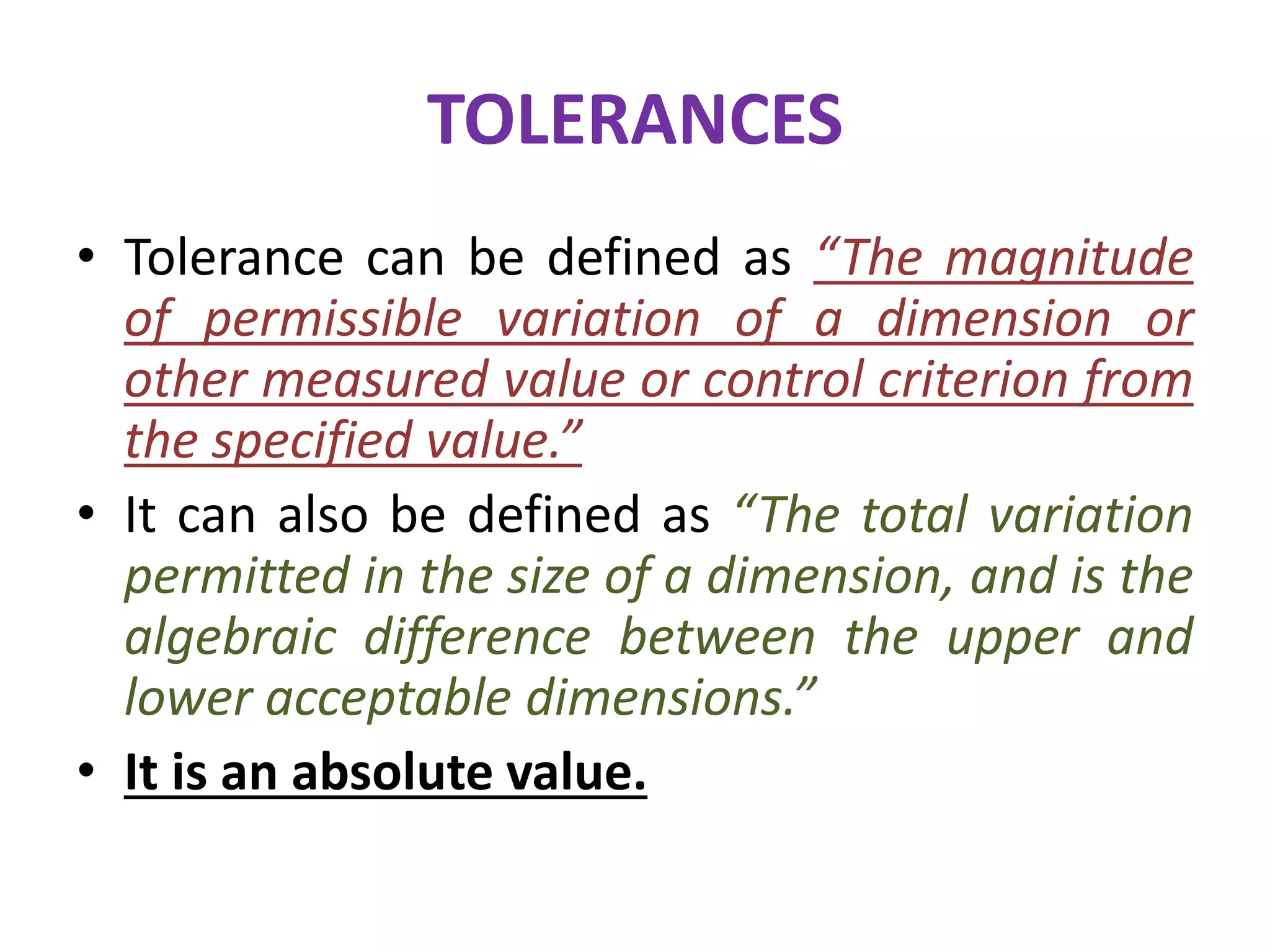 System of Limits, Fits, Tolerance and Gauging | PPTX