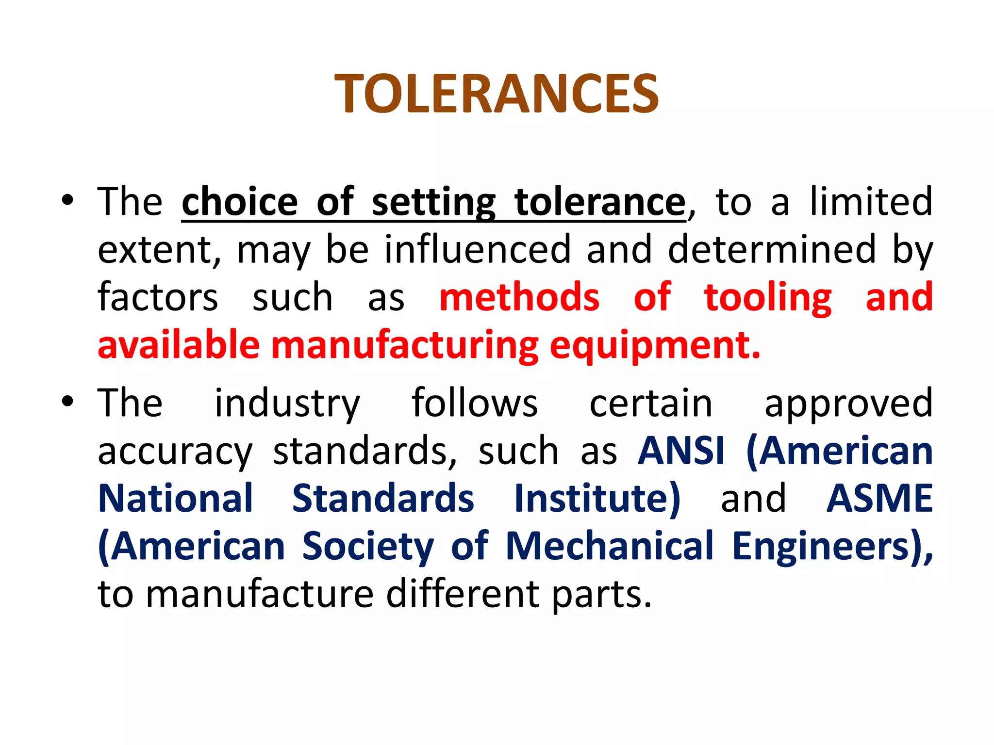System of Limits, Fits, Tolerance and Gauging | PPTX