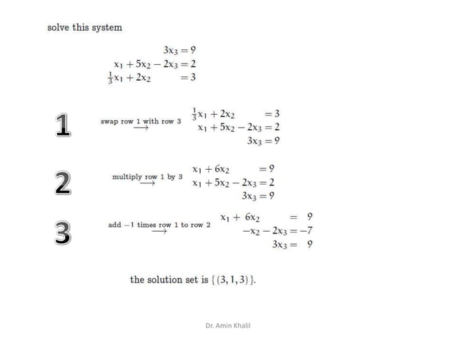 Math Geophysics-system of linear algebraic equations | PPTX