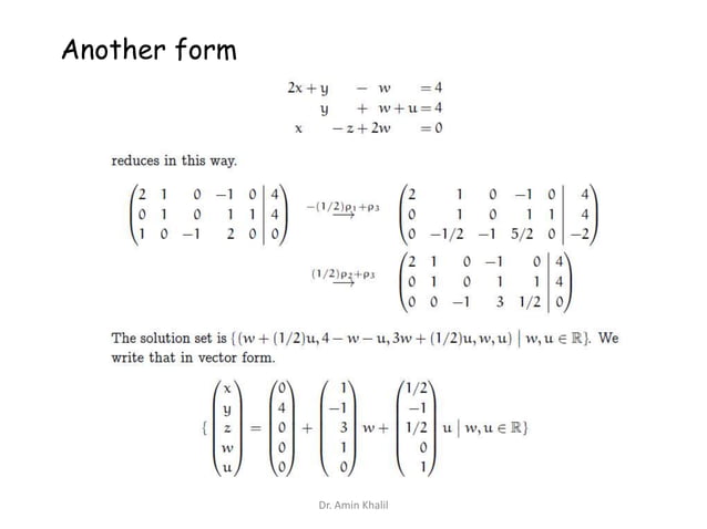 Math Geophysics-system of linear algebraic equations | PPTX