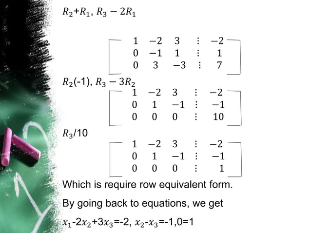 System of linear equations | PPTX | Physics | Science