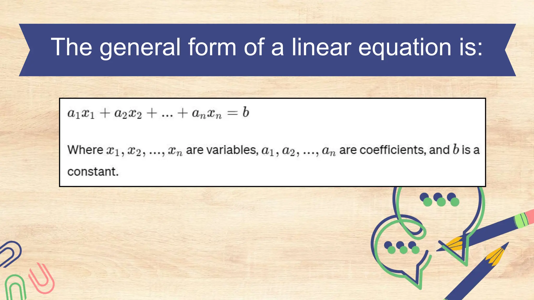 System of Linear Equation power point presentation | PPTX
