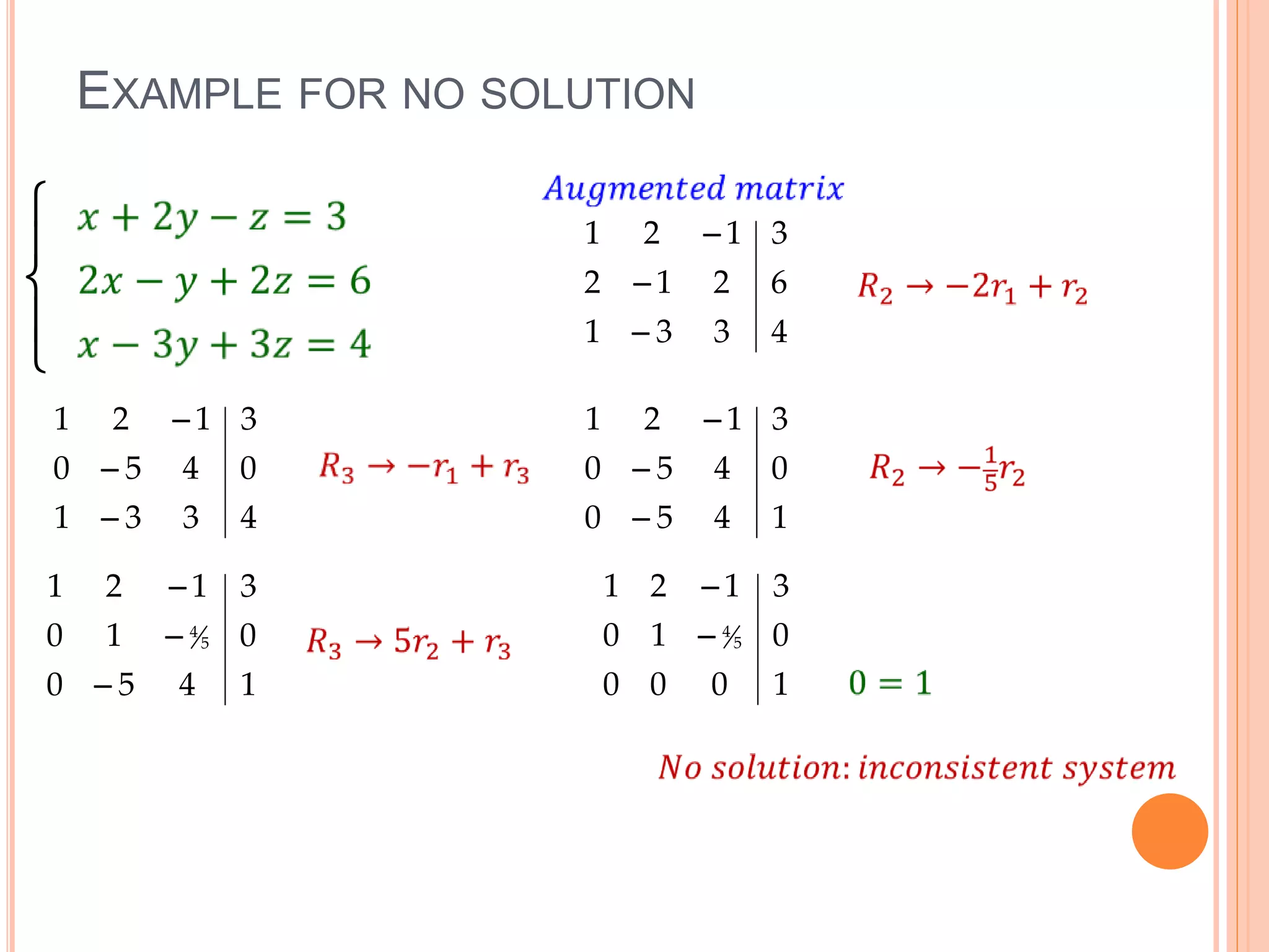 System of linear equation and matrices | PPT | Physics | Science