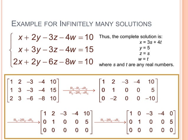 System of linear equation and matrices | PPT | Physics | Science