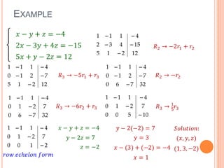 System of linear equation and matrices | PPT