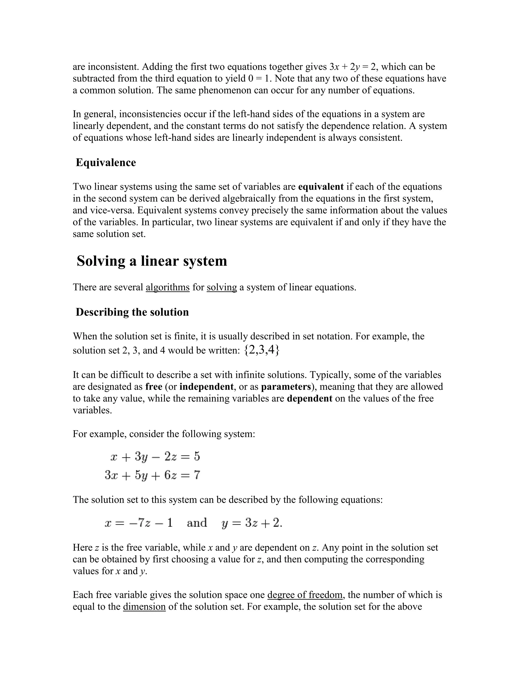 System Of Linear Equations Docx