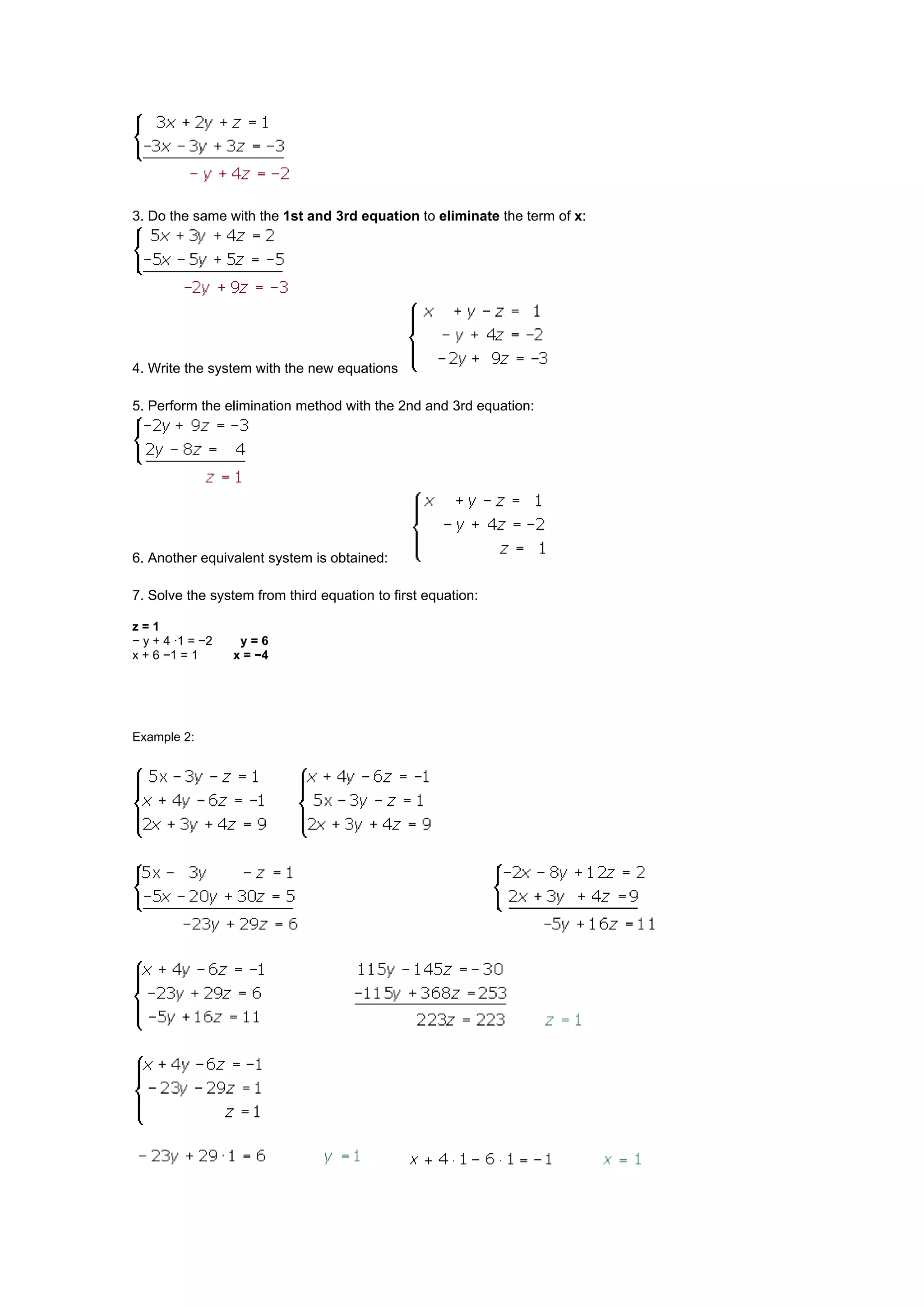 System of linear equations | DOC