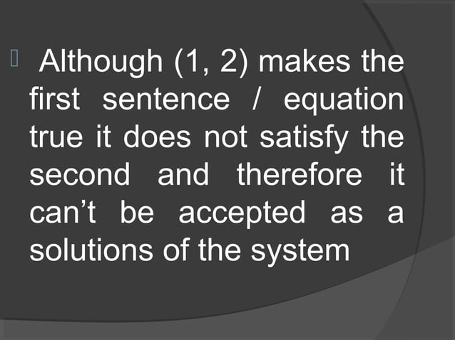 System of linear equations and their solution | PPT